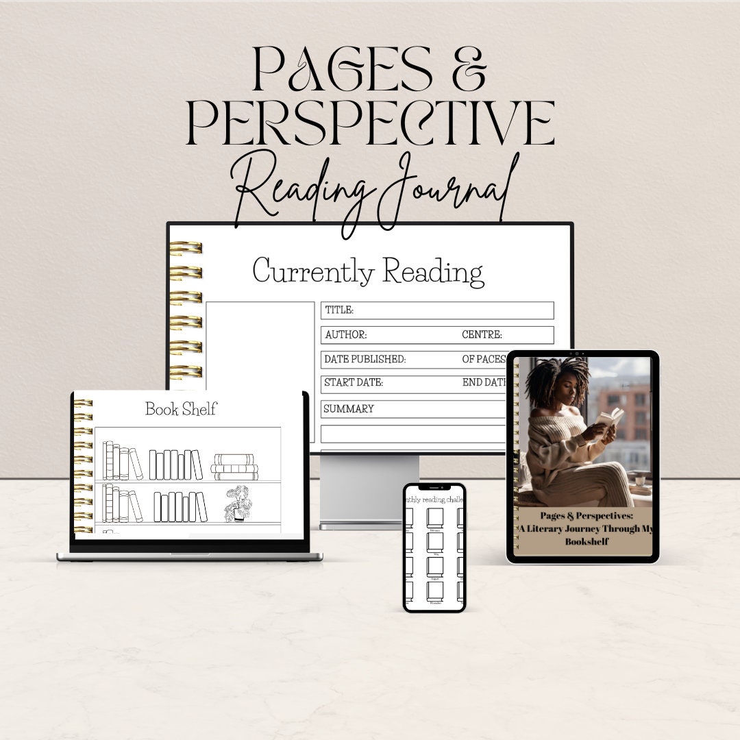 Reading Logging Journal, Digital Journal, Reader Log, Book Journal ...