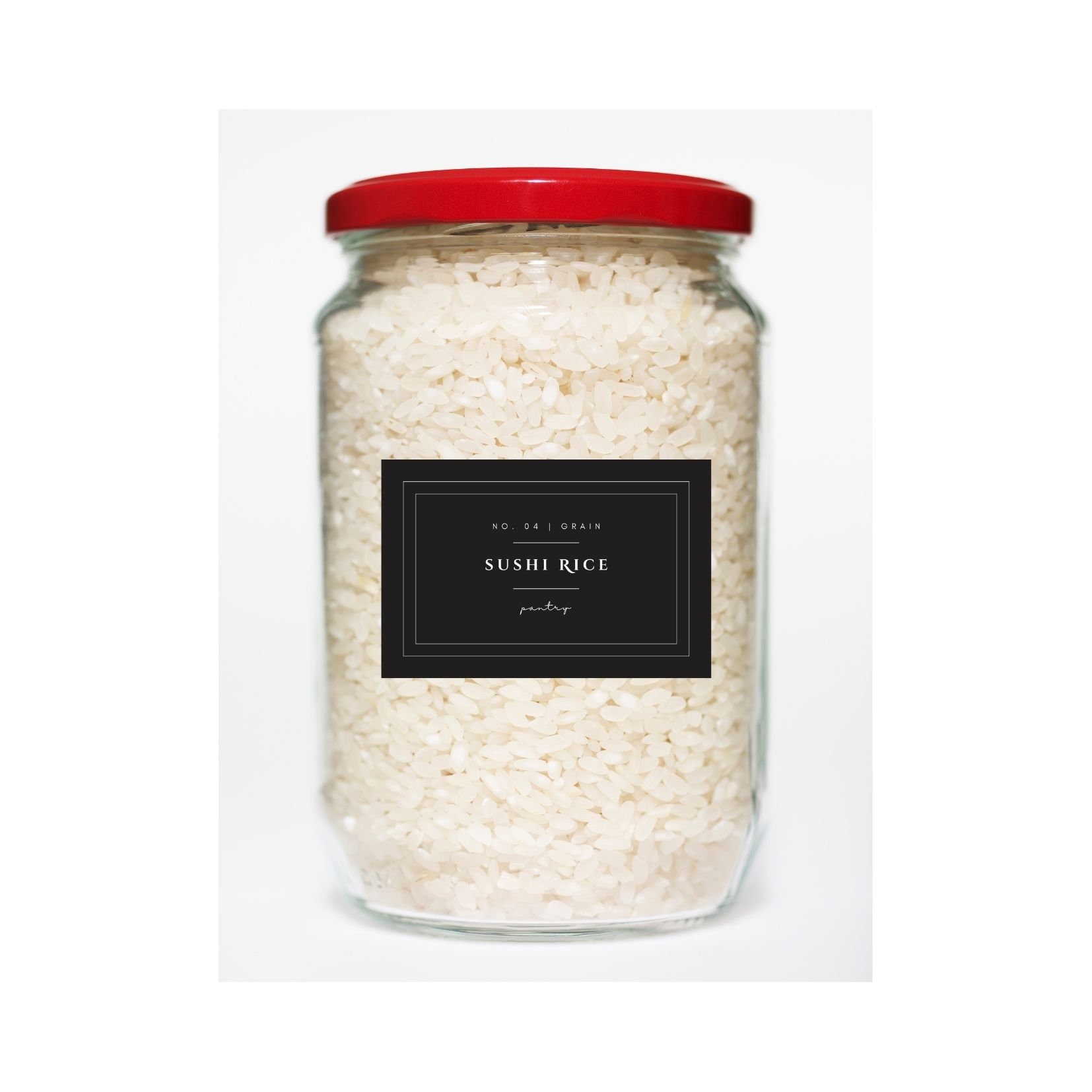 Modern Black Pantry Labels | Minimalist Black | Pantry Stickers ...