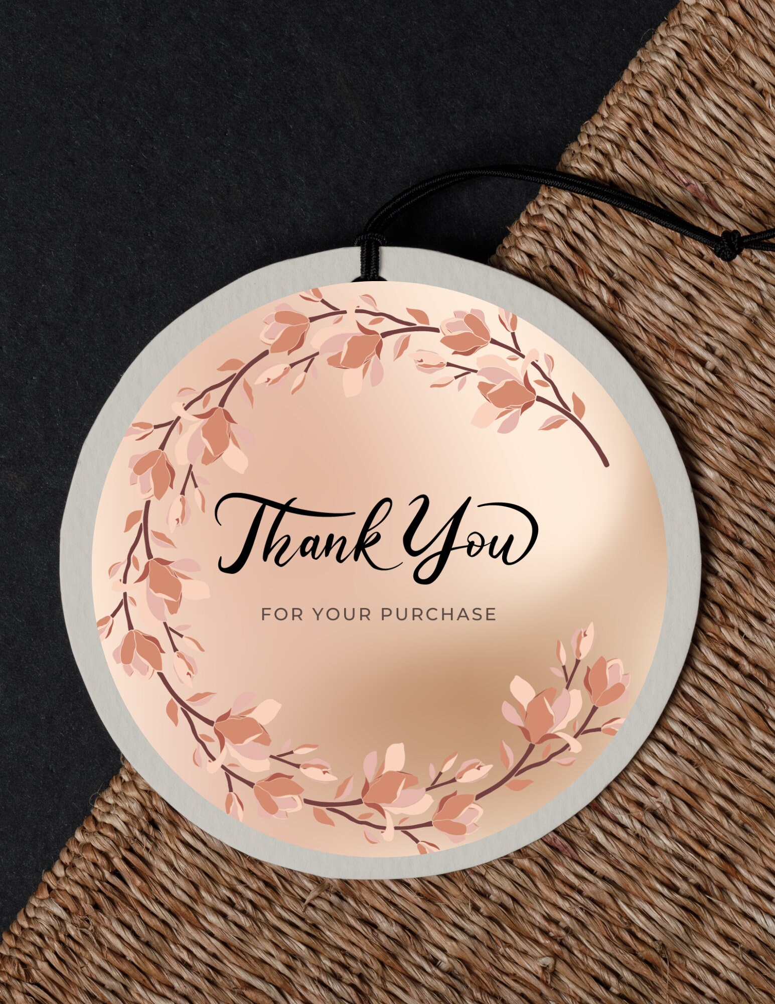 Thank You Round Sticker Bundle PNG | Gratitude Note | Digital Prints ...