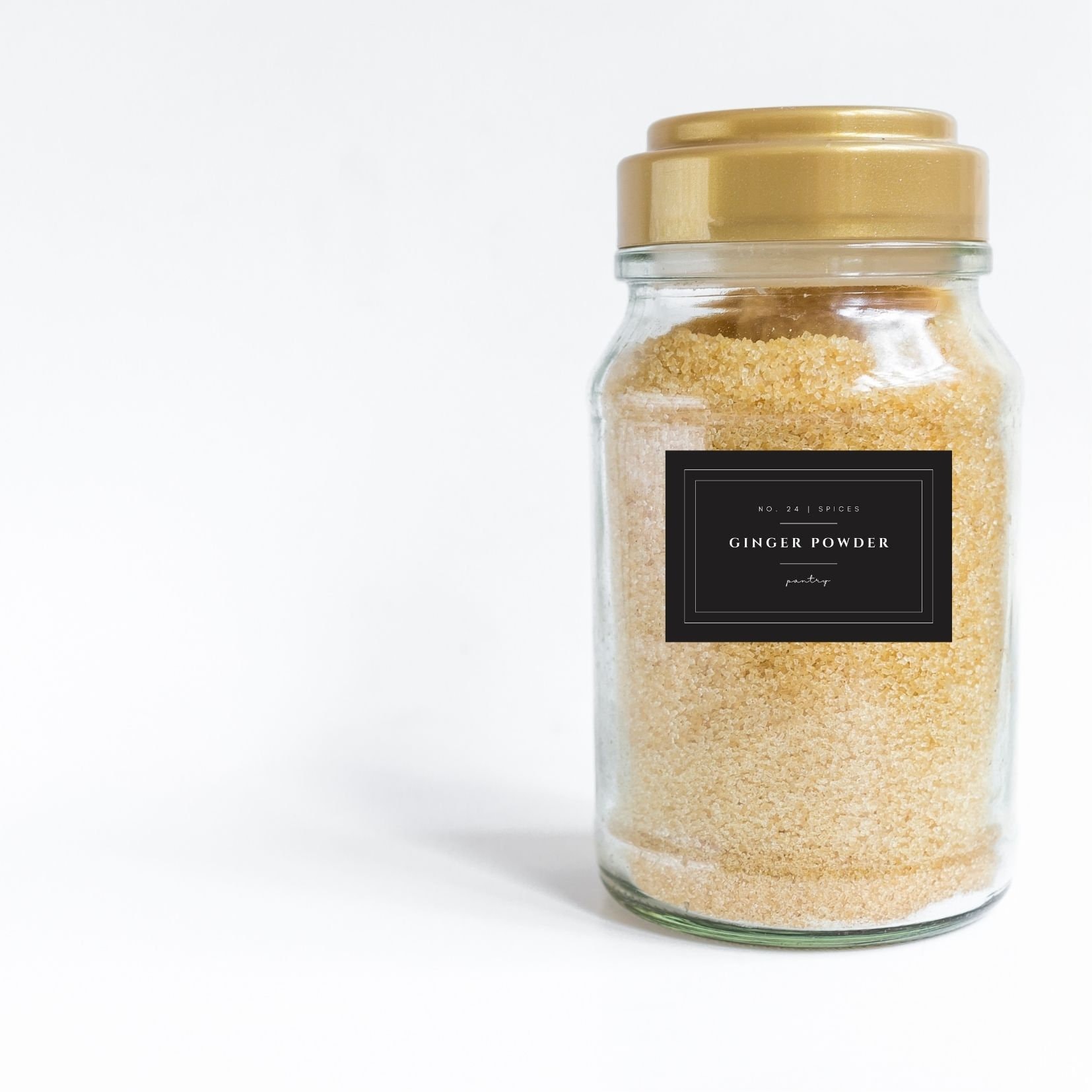 Modern Black Pantry Labels | Minimalist Black | Pantry Stickers ...