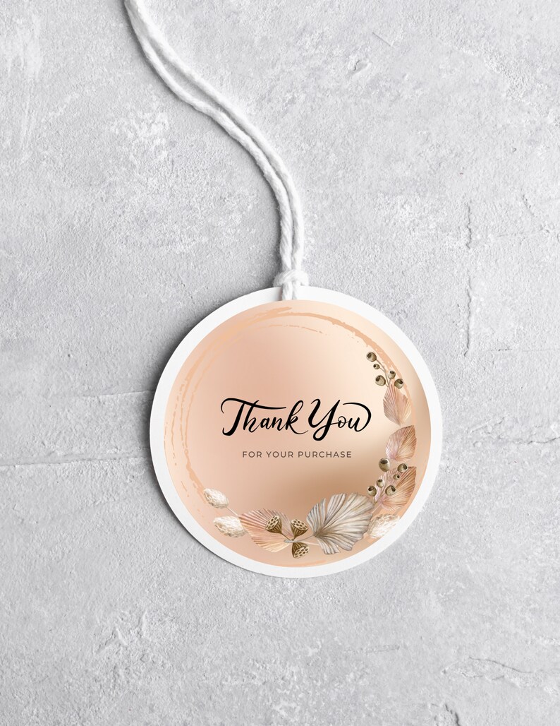 Thank You Round Sticker Bundle PNG | Gratitude Note | Digital Prints ...