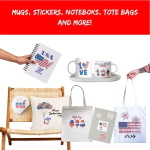 4th of July PNG Bundle, Digital Download, America PNG, 4th of July PNG ...