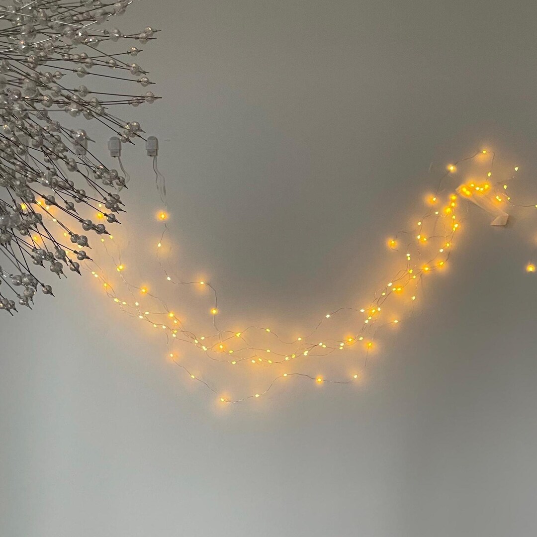 Yellow Fairy Lights: LED String Lights, Wedding & Patio Decor - Etsy