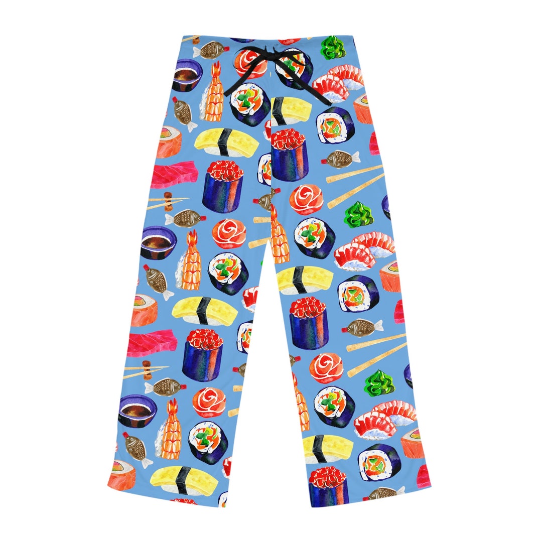Sushi Pajama Pants Sushi Lover Gift for Foodie Sushi Gift Funny Pajamas ...