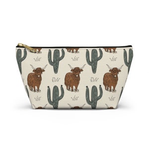 Highland Cow Makeup Bag Highland Cow Gift for Cow Lover Farm Gift ...