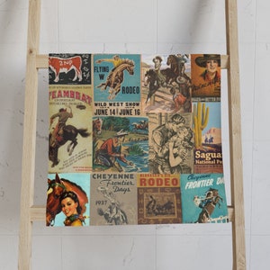 Western Posters Hand Towel Western Kitchen Bathroom Decor Housewarming ...