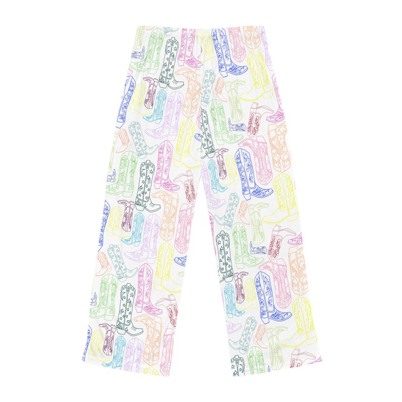 Western Boho Pajama Pants Western Pajamas Cowgirl Boots Gift - Etsy