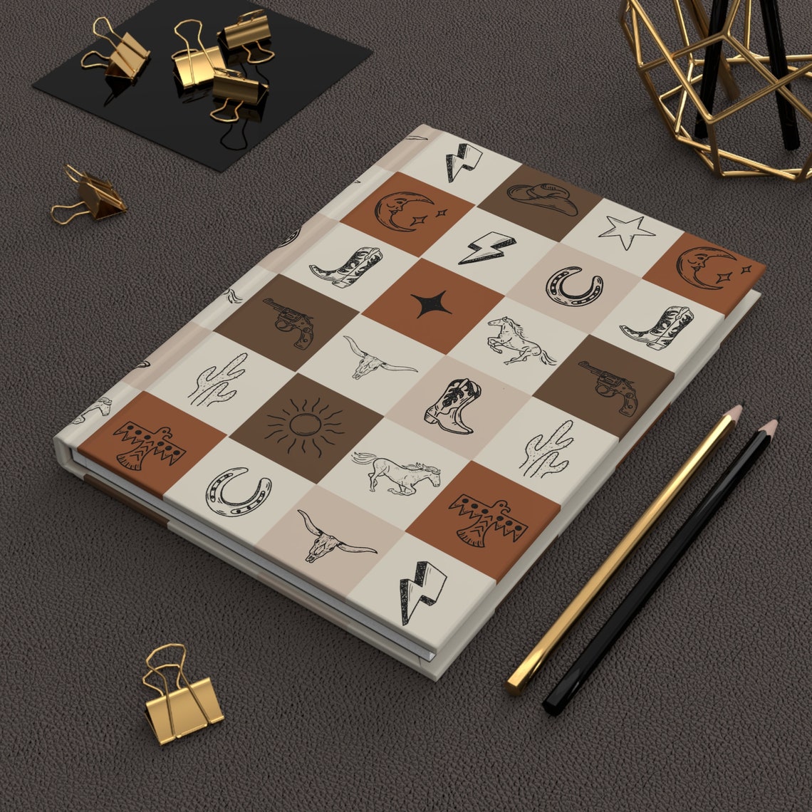 Checkered Journal Western Journal Wild West Cowboy Journal - Etsy