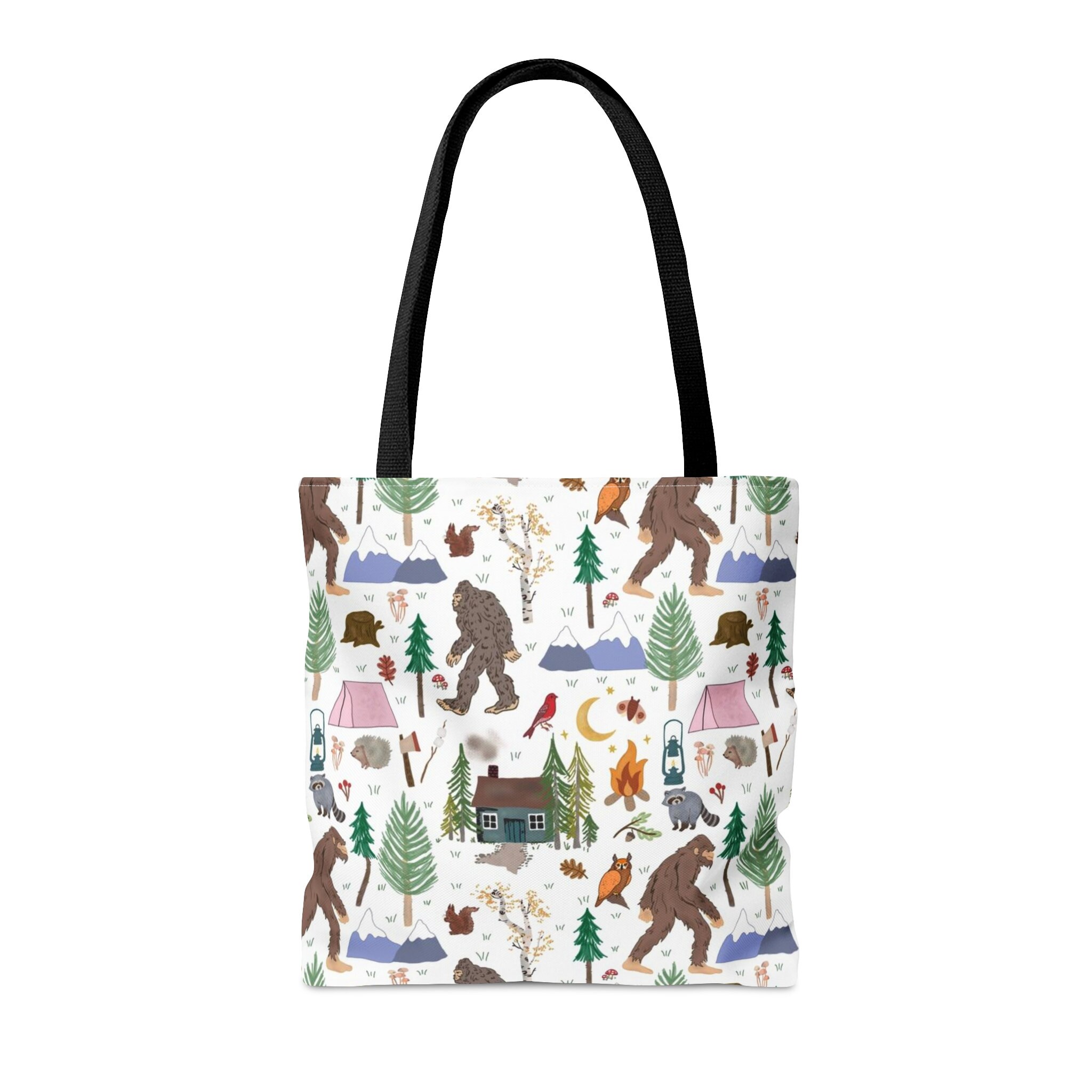 Big Foot Tote Bag Bigfoot Lover Sasquatch Reusable Bag Shopping Bag ...