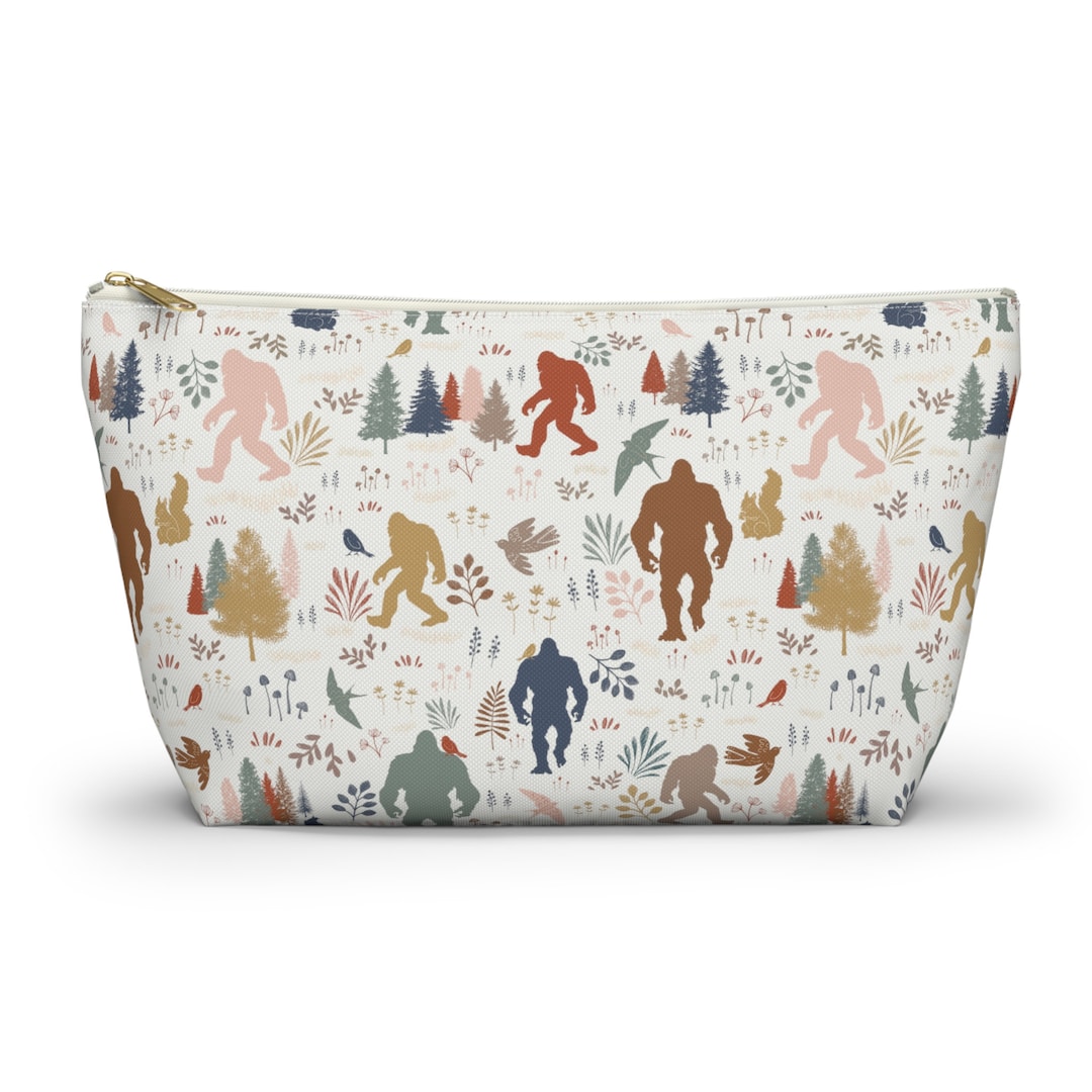 Bigfoot Cosmetic Bag Bigfoot Makeup Bag Toiletry Bag Cryptids Bigfoot ...