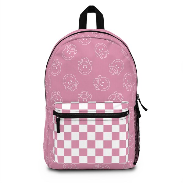Pink Backpack - Etsy