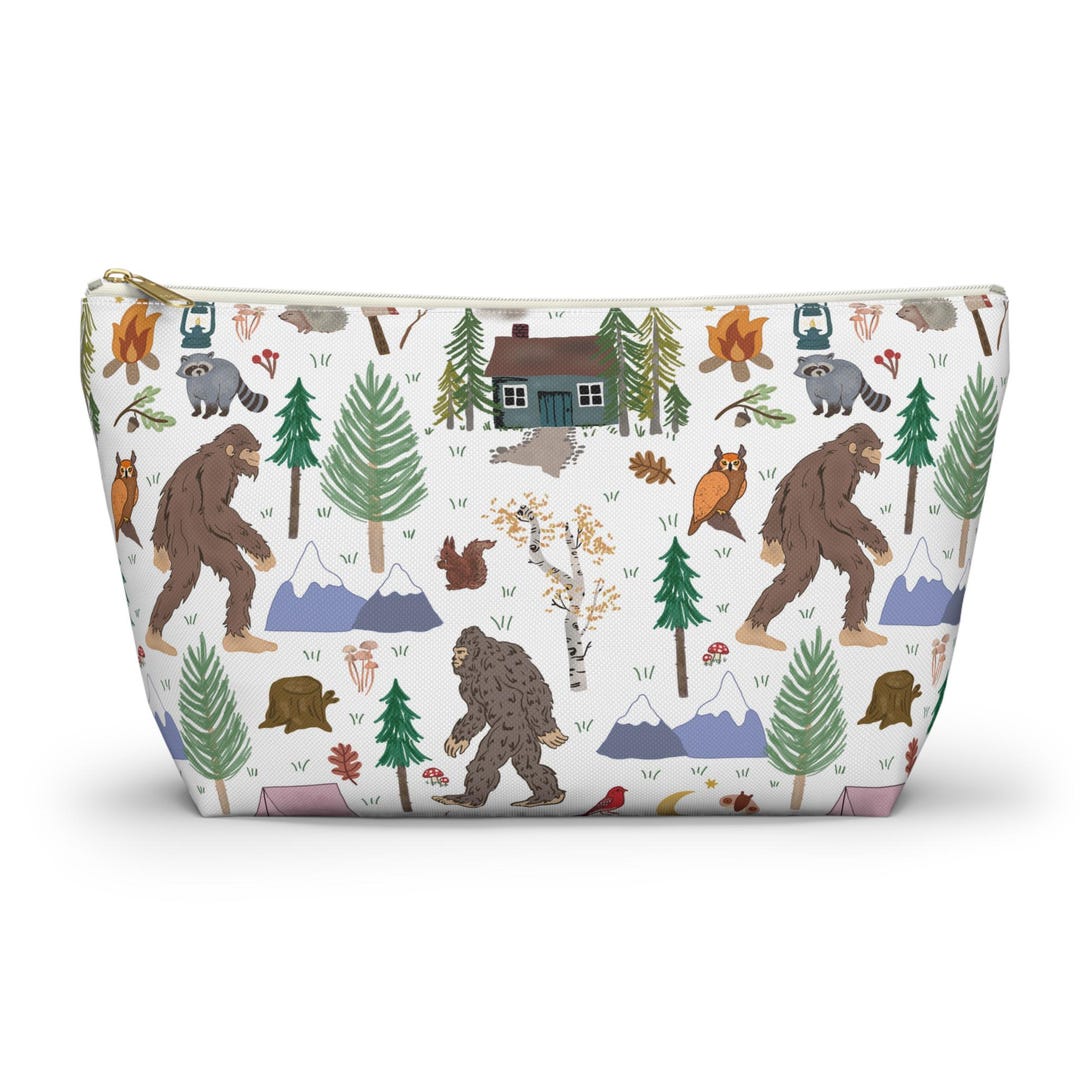 Bigfoot Makeup Bag Sasquatch Gift Cosmetic Bag Camping Bigfoot Lover ...