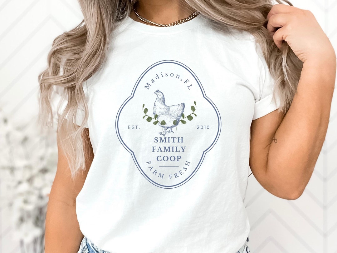 Personalized Chicken Shirt | Chicken Coop Shirt | Custom Chicken Tee ...