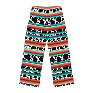 Cow Print Pajama Pants Serape Pajamas Western Pajamas Western Sleepwear ...