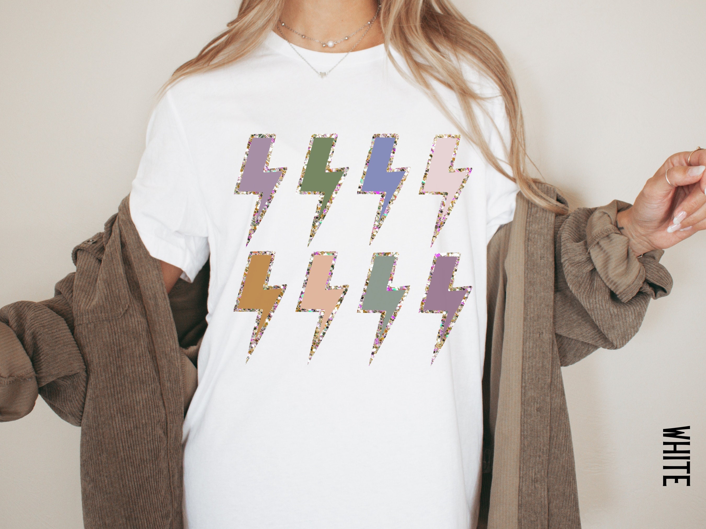 Lightning Bolt Shirt Lightning Bolt Tee Women's Crew - Etsy