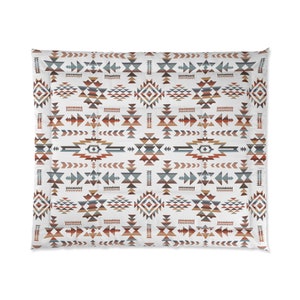 Aztec Comforter Southwestern Comforter Aztec Print Western Comforter ...