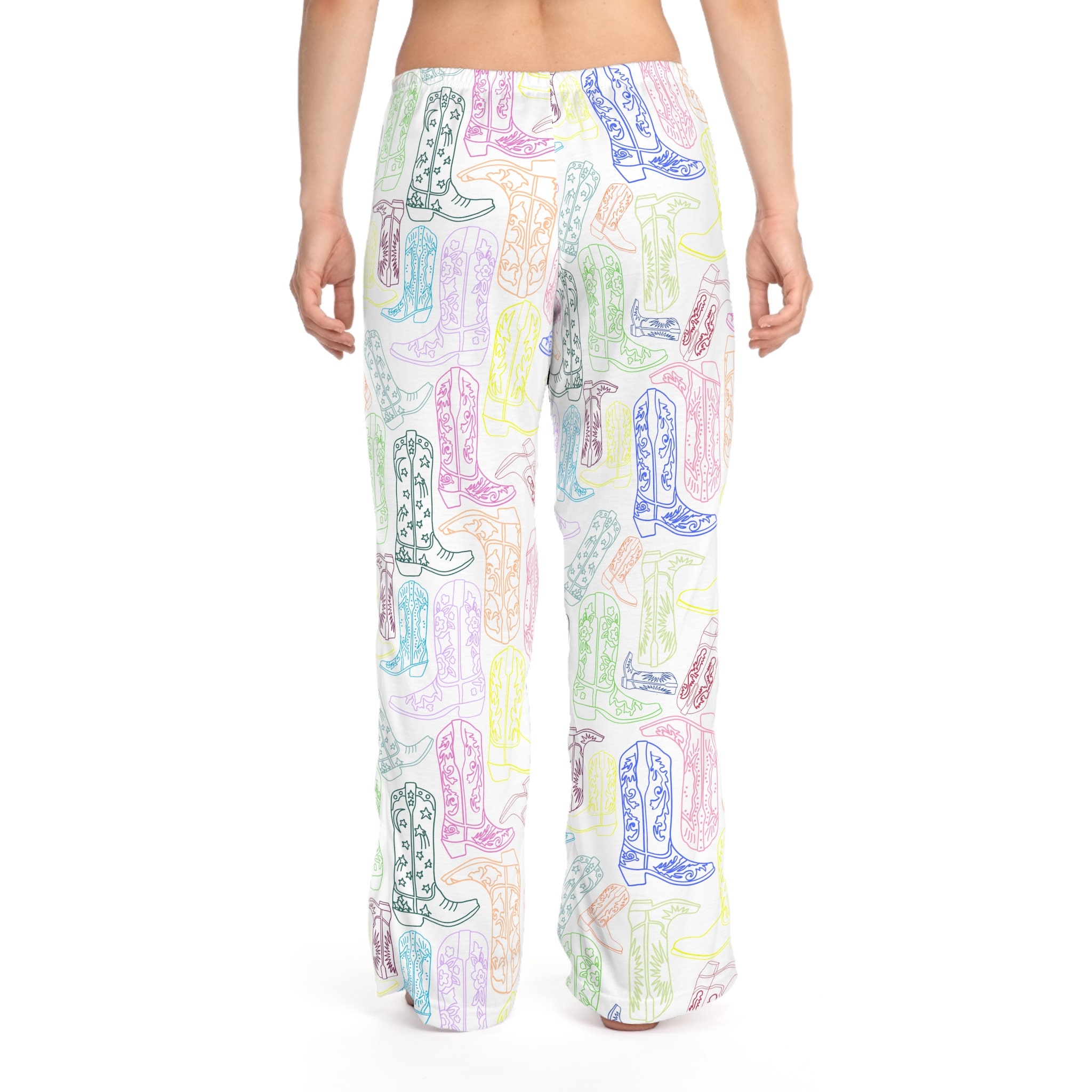 Western Boho Pajama Pants Western Pajamas Cowgirl Boots Gift for ...