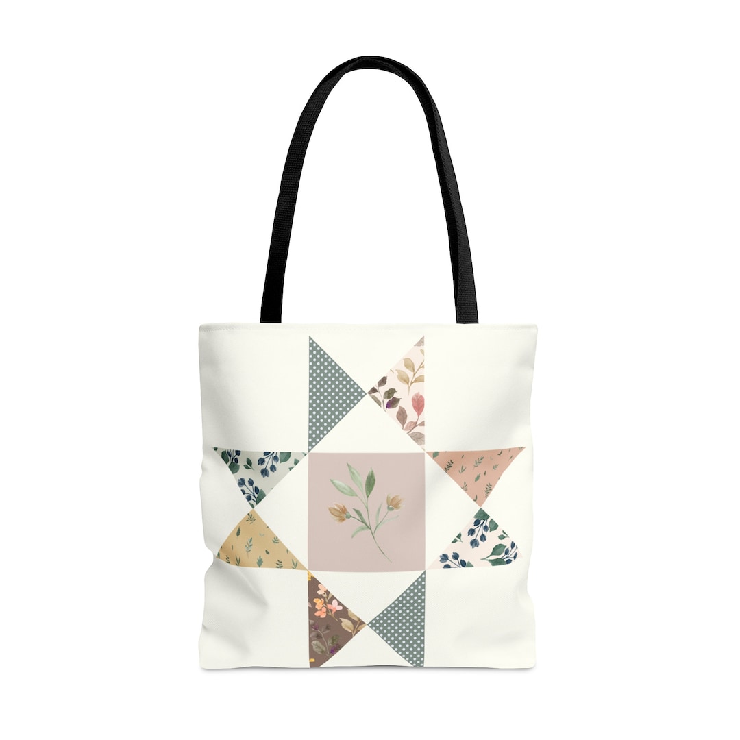 Quilt Block Tote Bag Shopping Bag Quilt Bag Quilter Gift Reusable Bag ...