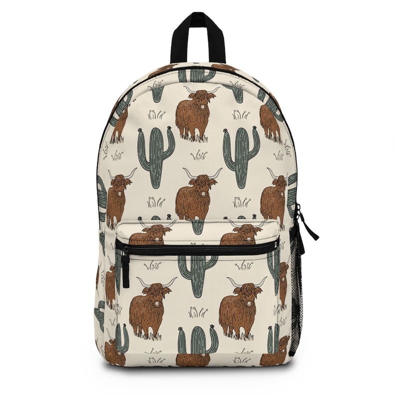 Highland Cow Backpack Highland Cow Gift Cow Lover Kid's Backpack Large ...