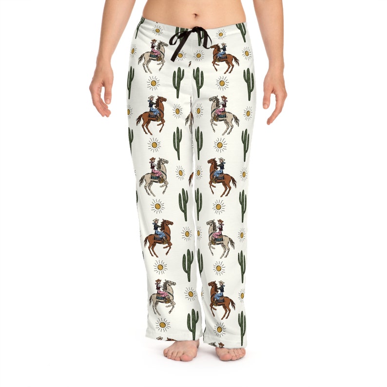 Retro Cowgirl Pajama Pants Western Pajamas Western Pjs Cute - Etsy