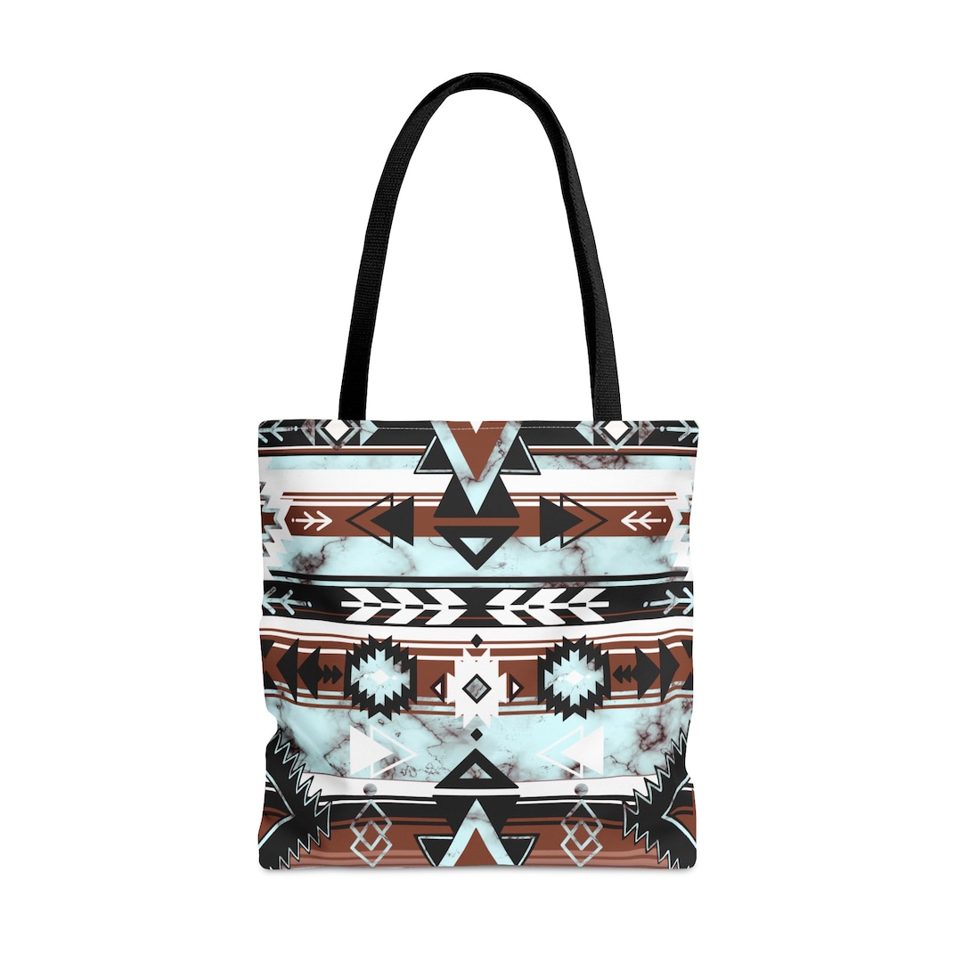 Aztec Tote Bag Turquoise Junkie Western Tote Bag Western Boho Western ...