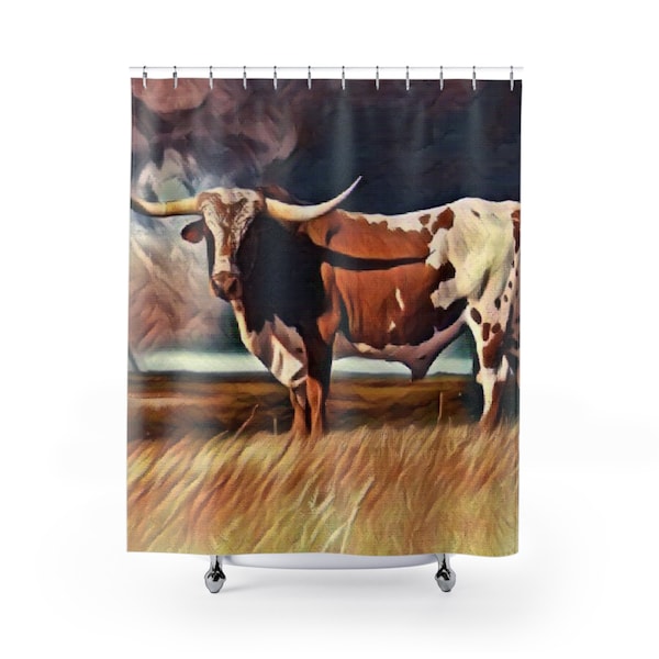 Texas Longhorn Curtains - Etsy