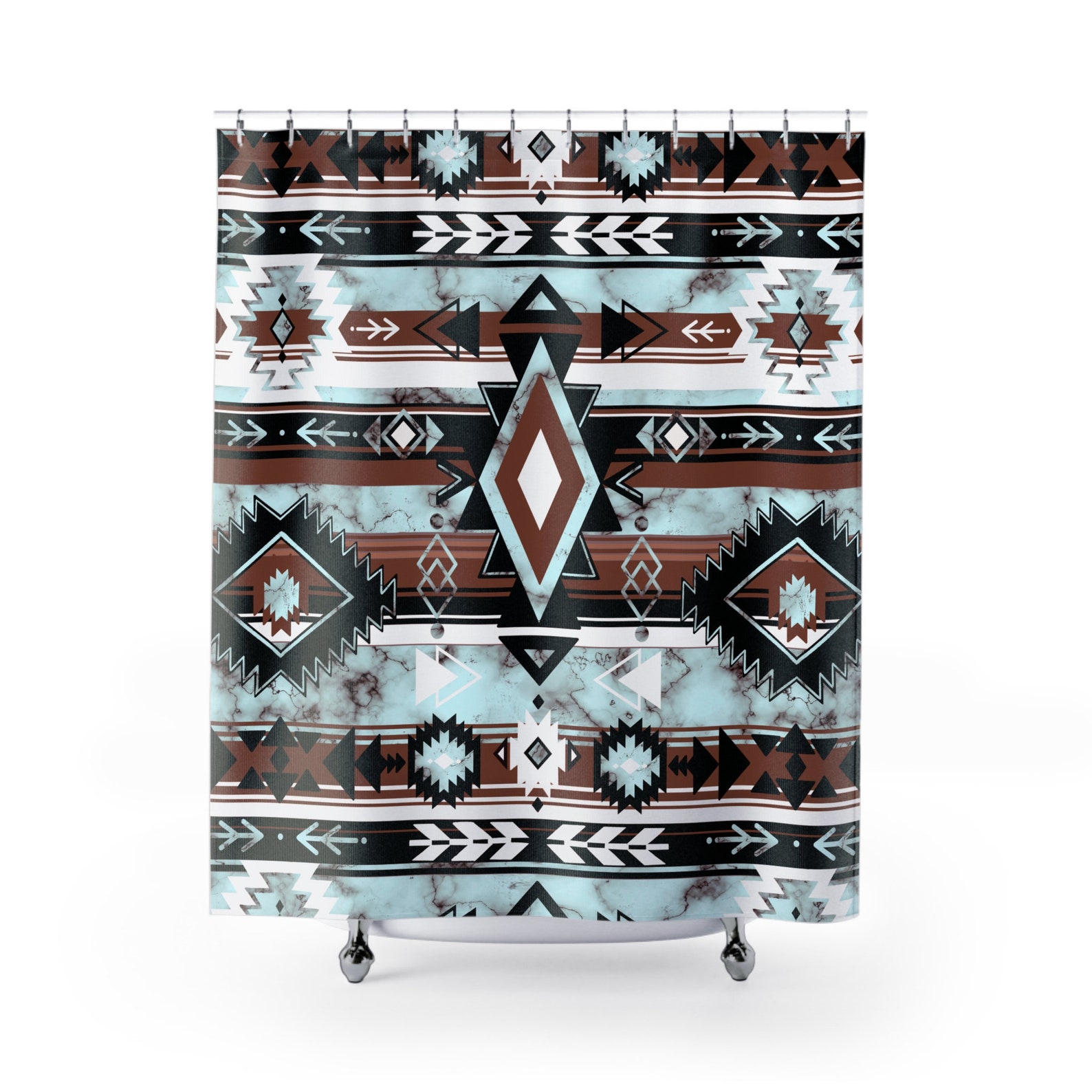 Aztec Shower Curtain Wester Shower Curtain Cowboy Decor Western Decor ...