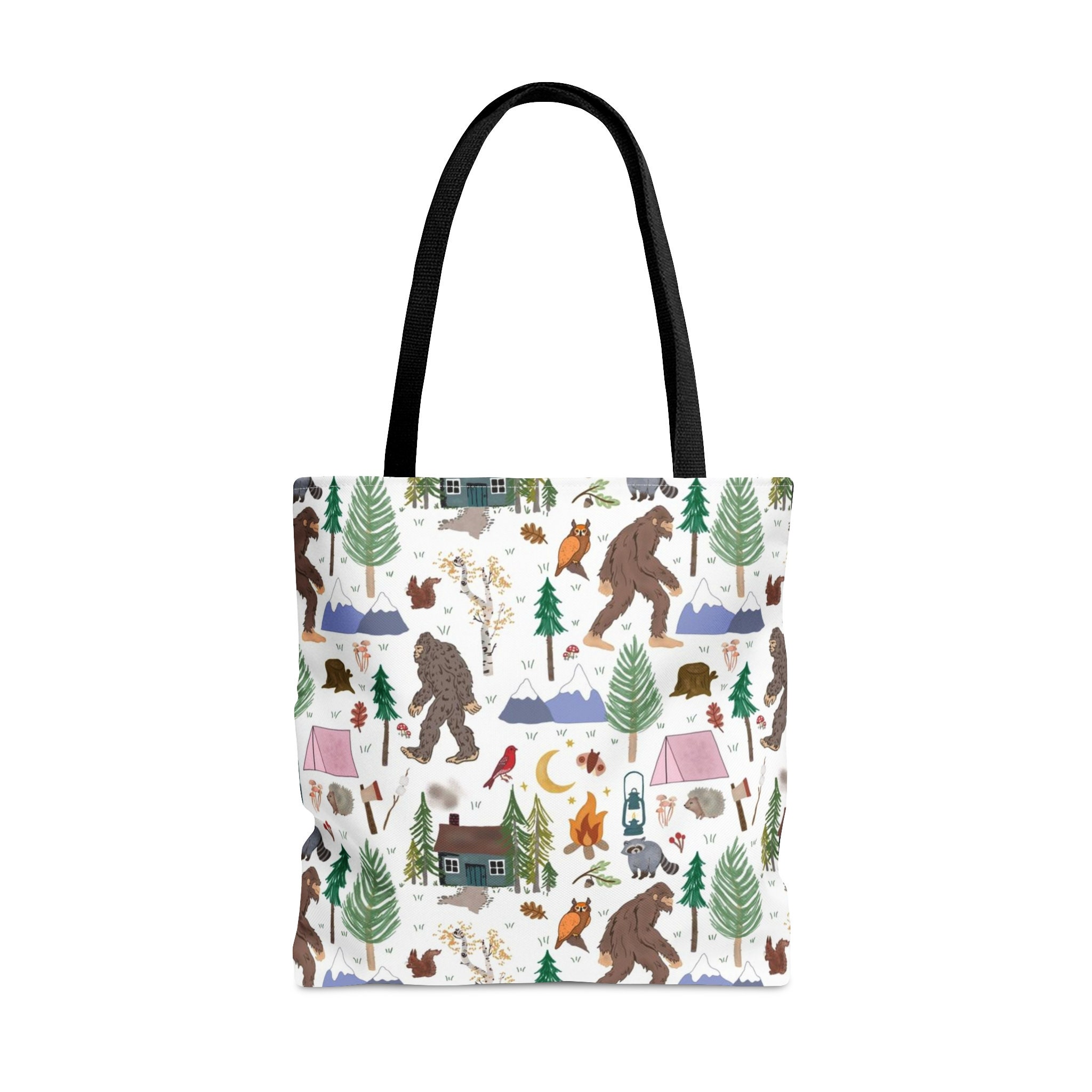 Big Foot Tote Bag Bigfoot Lover Sasquatch Reusable Bag Shopping Bag ...