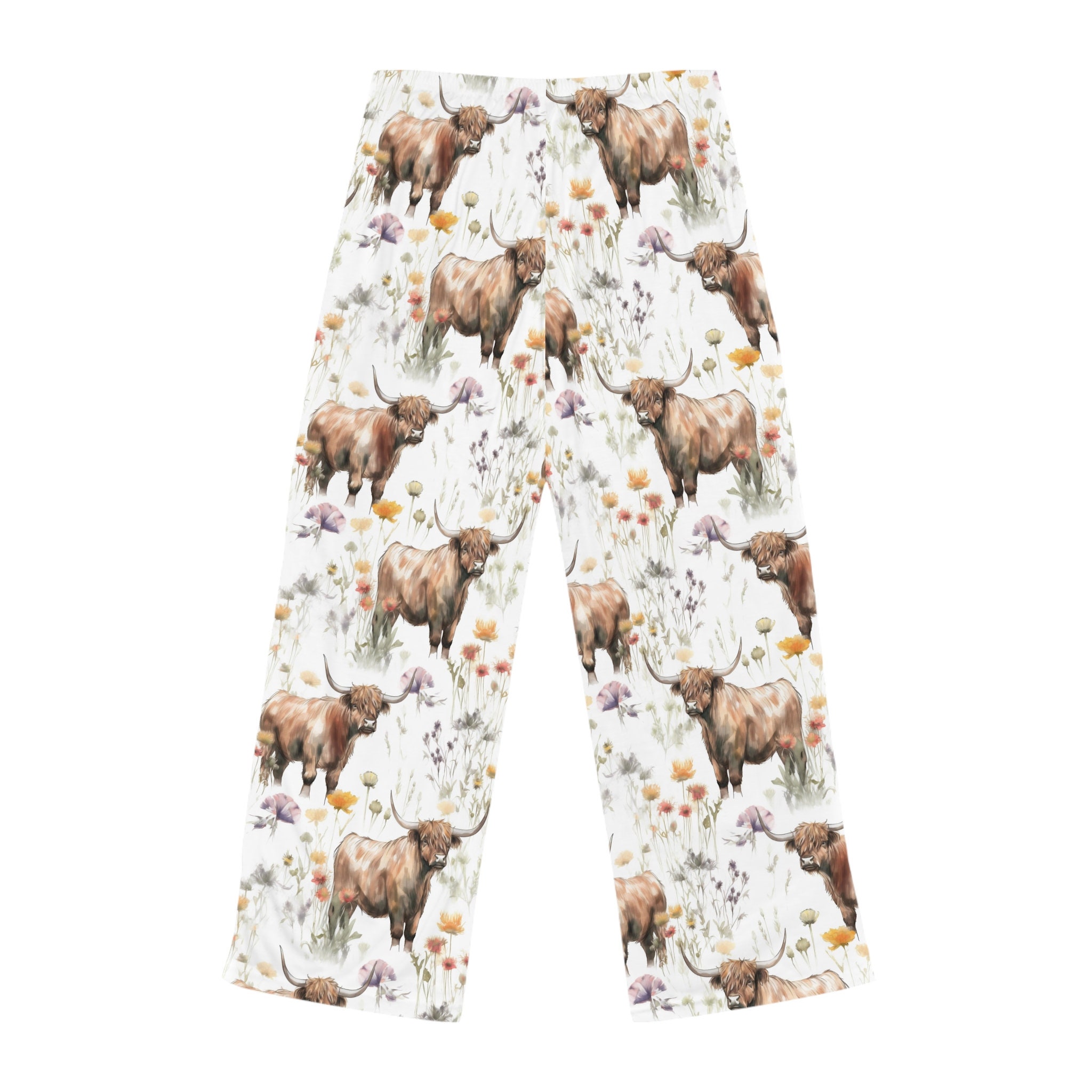 Highland Cow Pajama Pants Cow Lover Gift Cow Pajamas Farm Animal Gift ...