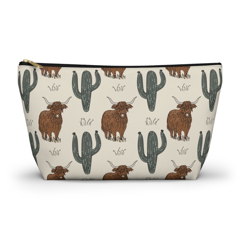Highland Cow Makeup Bag Highland Cow Gift for Cow Lover Farm - Etsy