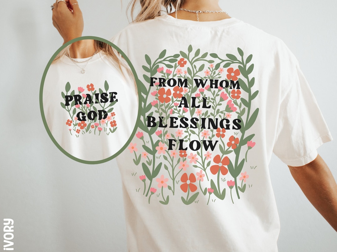 Christian Shirt Bible Verse Tee Faith Gift Church Tshirt Positivity ...