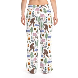 Bigfoot Pajama Pants Bigfoot Lover Sasquatch Funny Pajamas Nature Lover ...