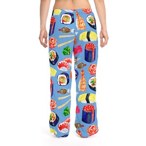 Sushi Pajama Pants Sushi Lover Gift for Foodie Sushi Gift Funny Pajamas ...