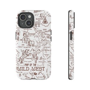 Wild West Map Phone Case Old West Vintage Style Americana Cowboy ...