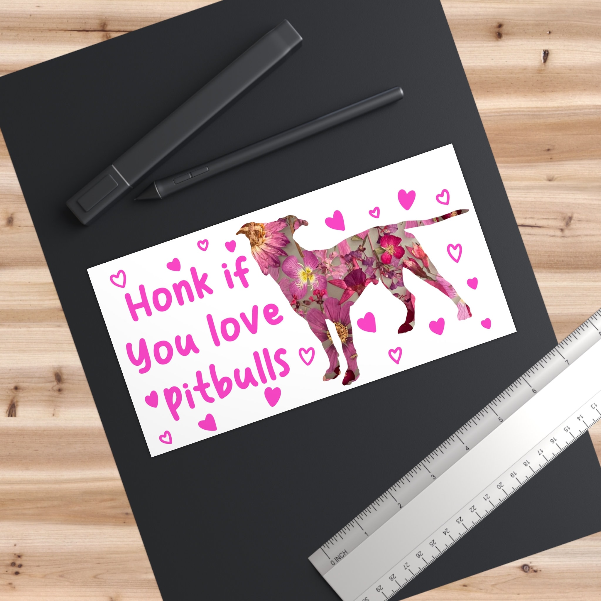 Pitbull Bumper Sticker Pittbull Car Decal Dog Lover Bumper - Etsy