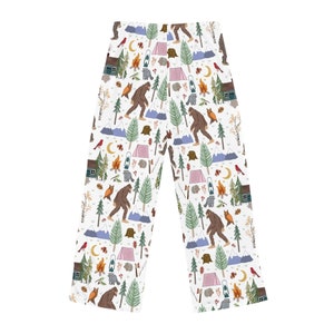 Bigfoot Pajama Pants Bigfoot Lover Sasquatch Funny Pajamas Nature Lover ...