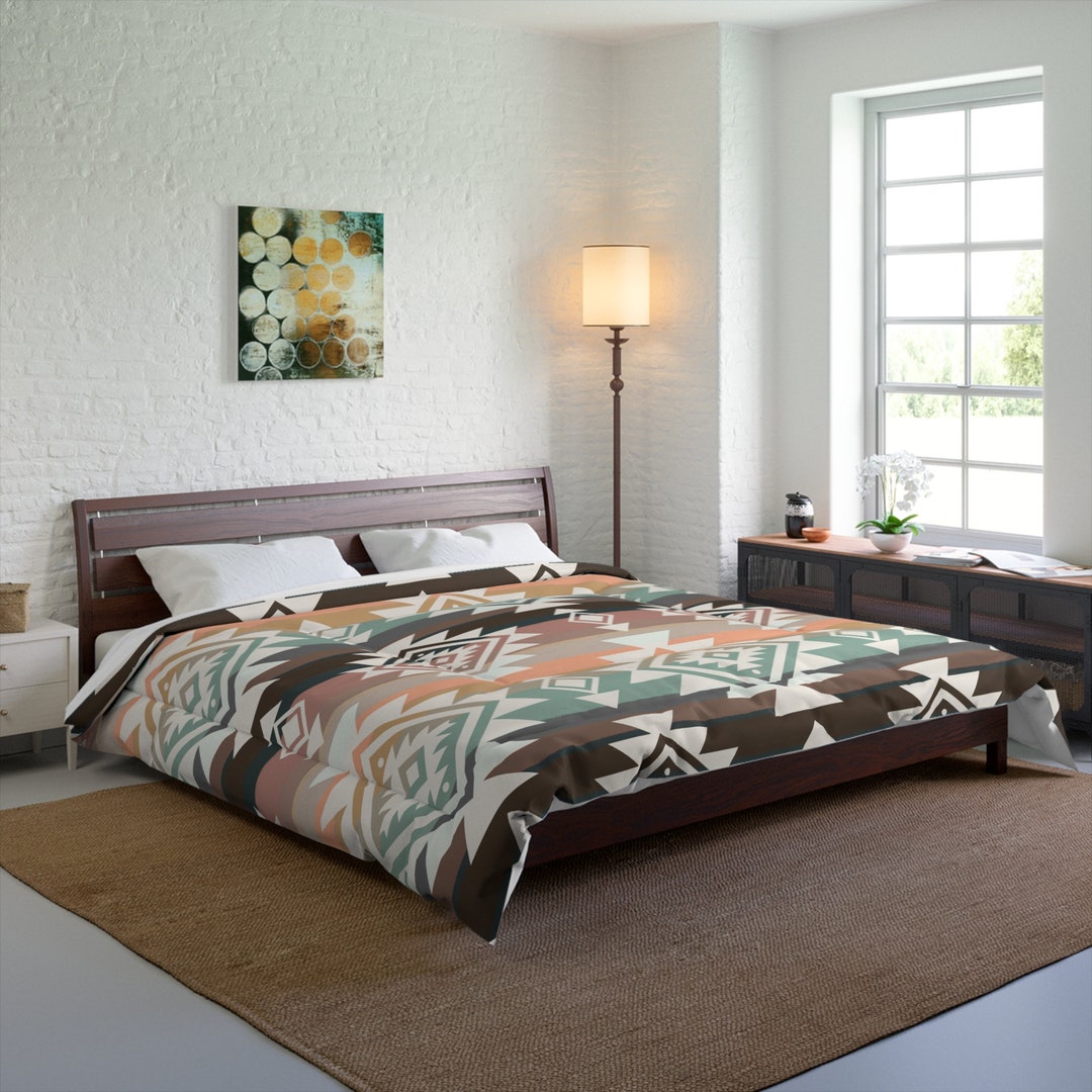 Aztec Comforter Southwestern Comforter Aztec Print Western Comforter ...