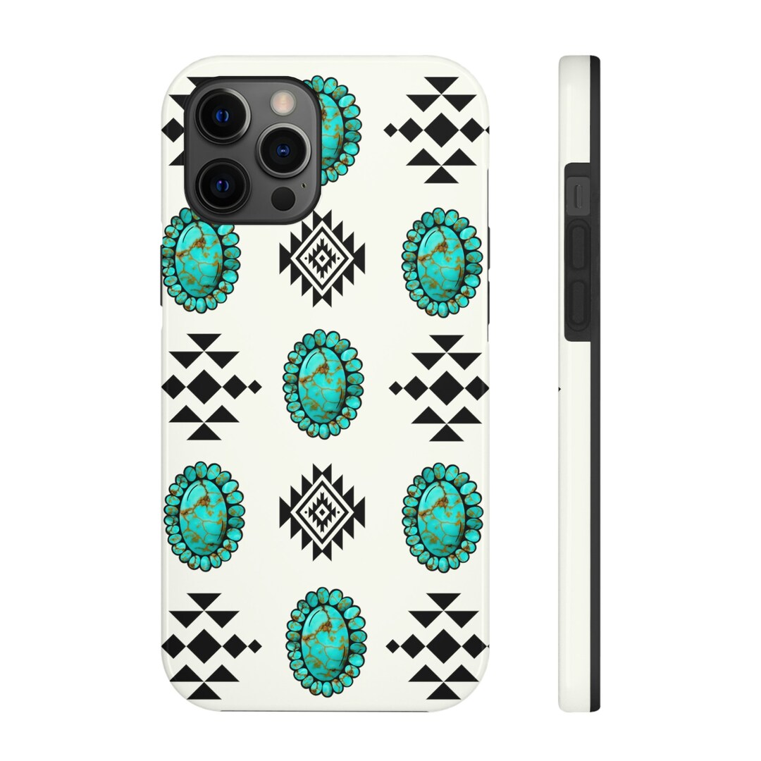 Turquoise Phone Case Western Aztec Phone Case Western Phone - Etsy