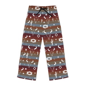 Western Pajama Pants Cowgirl Gift Southwestern Boho Pajamas Serape ...