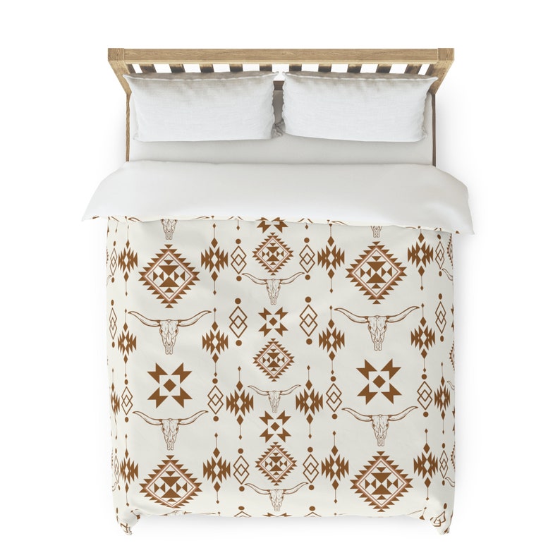 Western Duvet Cover Aztec Western Bedding Cowboy Decor Western Decor ...