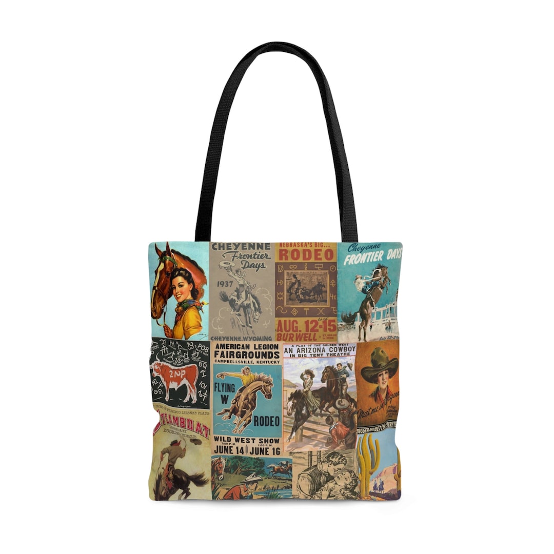 Western Tote Bag Western Accessories Western Style Western Gift Vintage ...