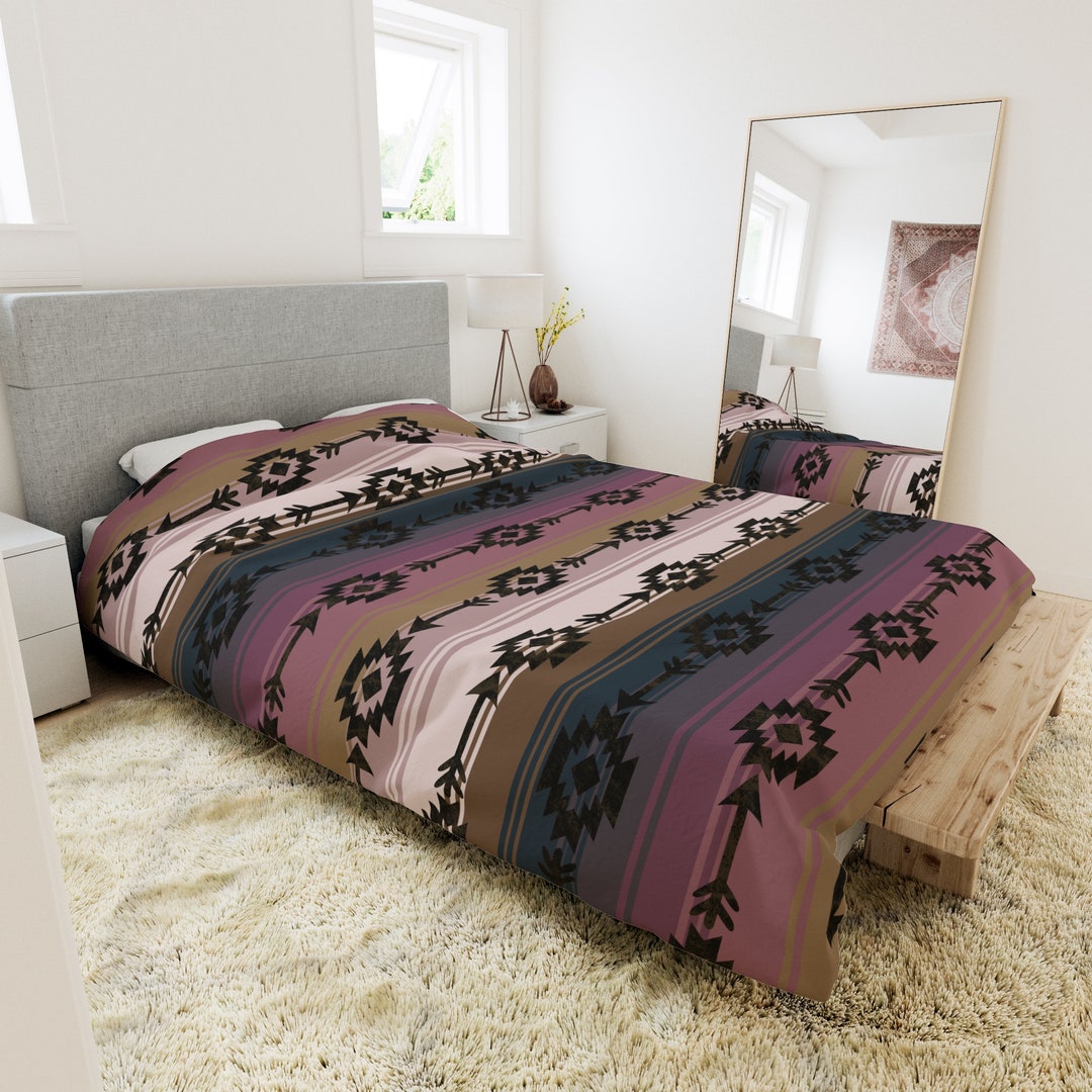 Aztec Serape Duvet Cover Western Bedding Western Duvet Cover Western ...