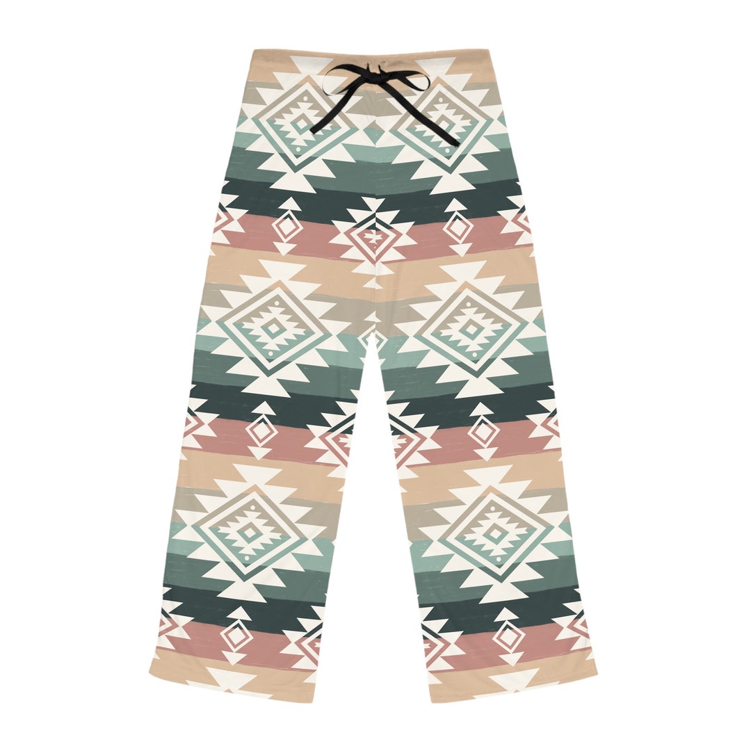 Western Pajama Pants Aztec Sleepwear Cowgirl Pajamas Western Pajamas ...