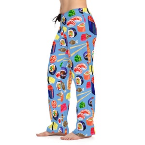 Sushi Pajama Pants Sushi Lover Gift for Foodie Sushi Gift Funny Pajamas ...