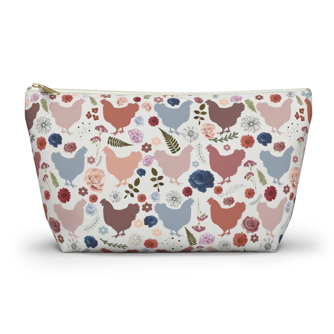 Chicken Makeup Bag Chicken Print Cosmetic Bag Aesthetic Toiletry Bag ...