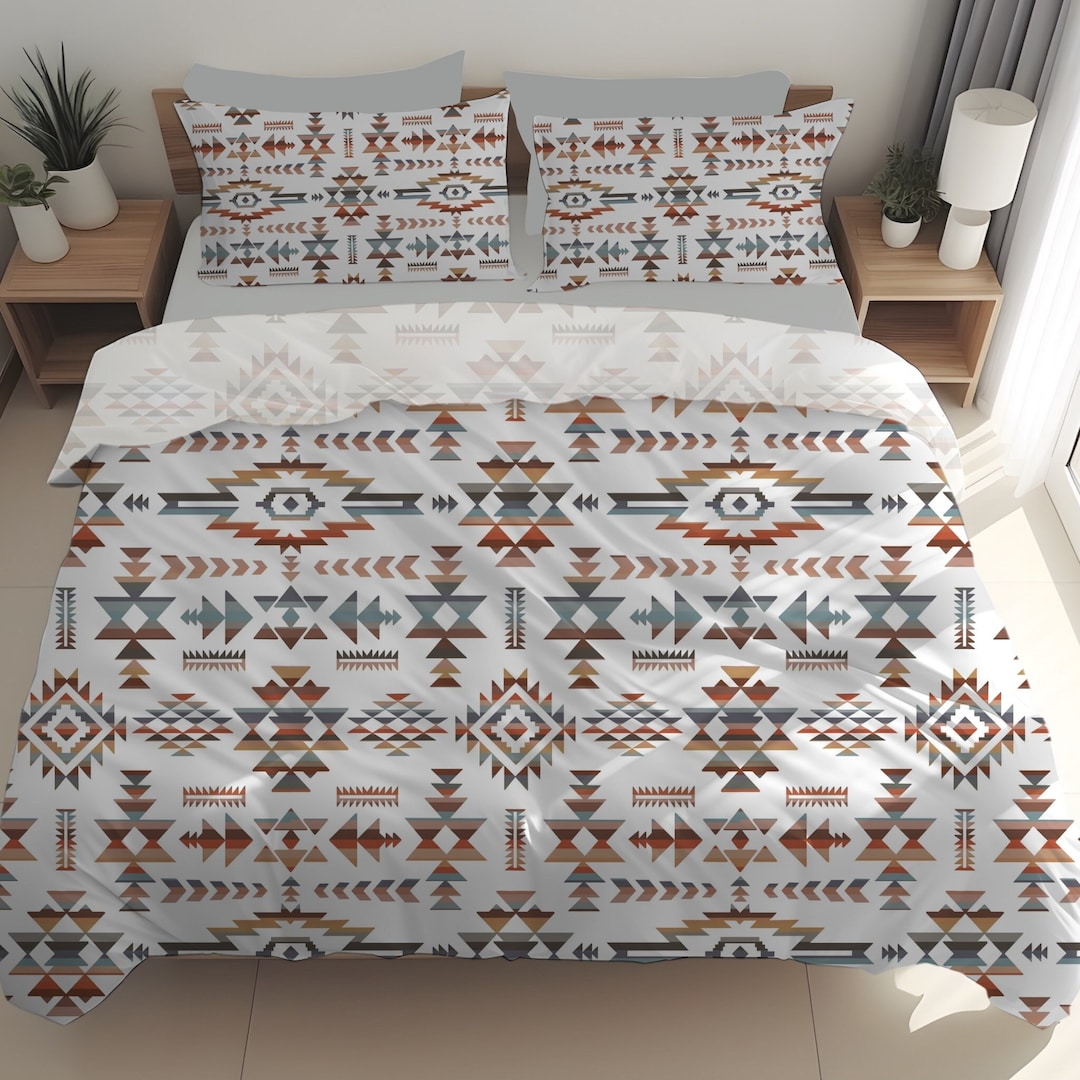 Aztec Comforter Southwestern Comforter Aztec Print Western Comforter ...