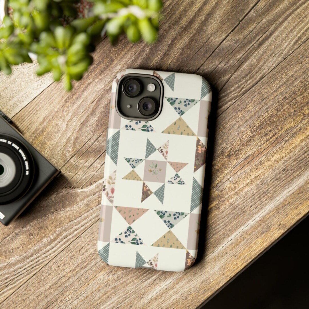 Quilt Block iPhone Case Quilting Gift for Quilter Cottage Core Gift for ...