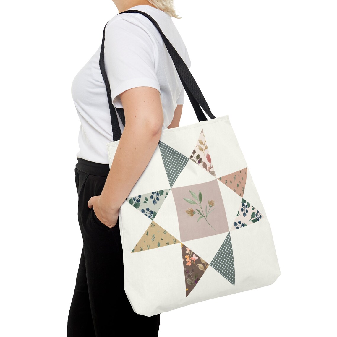 Quilt Block Tote Bag Shopping Bag Quilt Bag Quilter Gift Reusable Bag ...