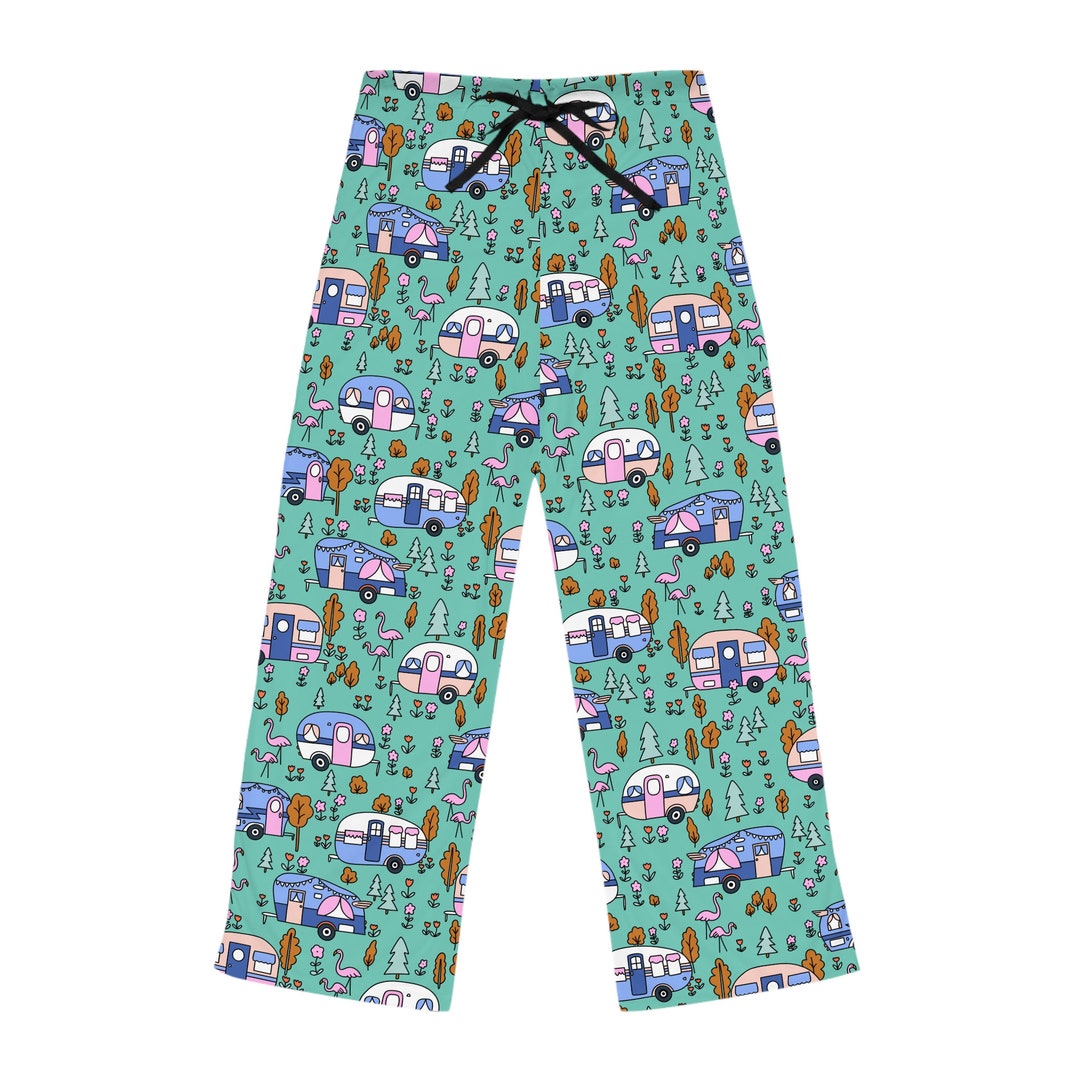 Women's Pajama Pants Retro Campers Retirement Gift Cute Sleepwear Gift ...