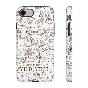 Wild West Map Phone Case Old West Vintage Style Americana Cowboy ...